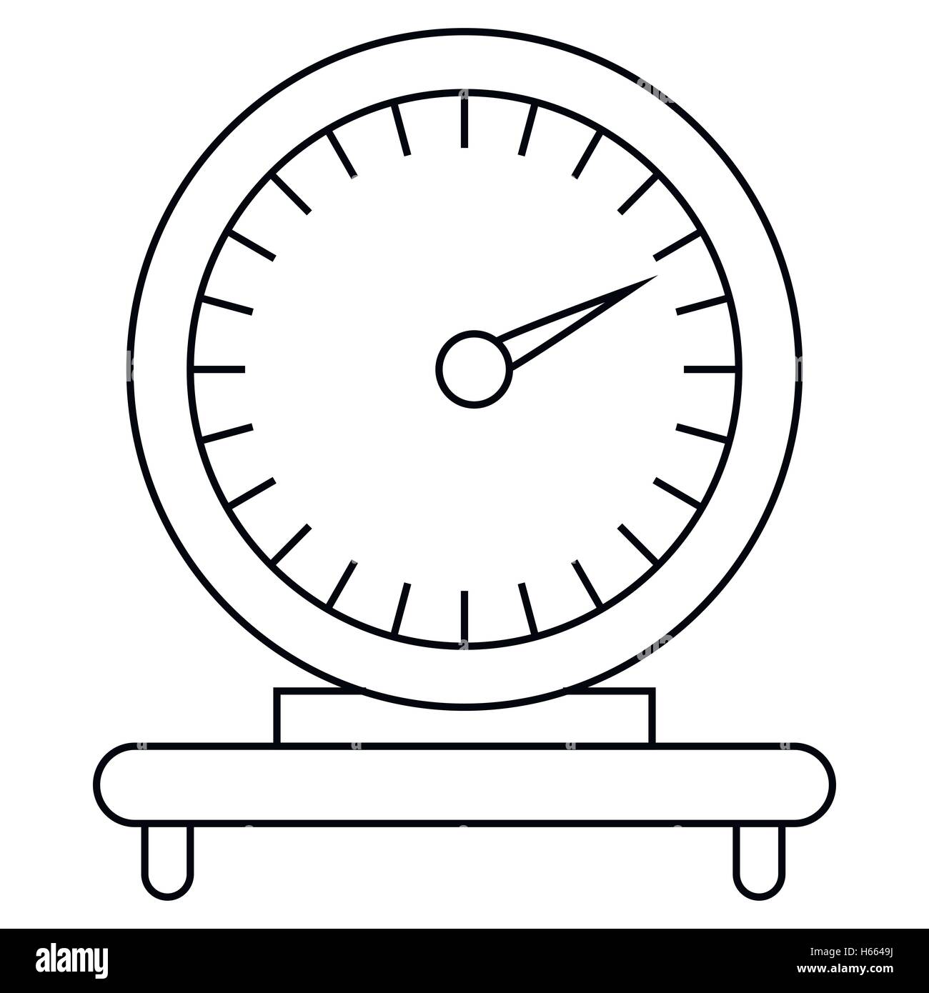 Mechanical scales icon, outline style Stock Vector Image & Art - Alamy