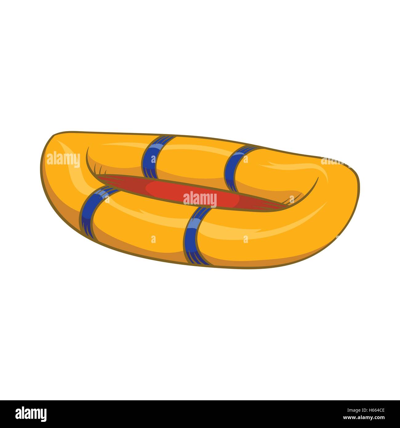 Empty inflatable boat Stock Vector Images - Alamy