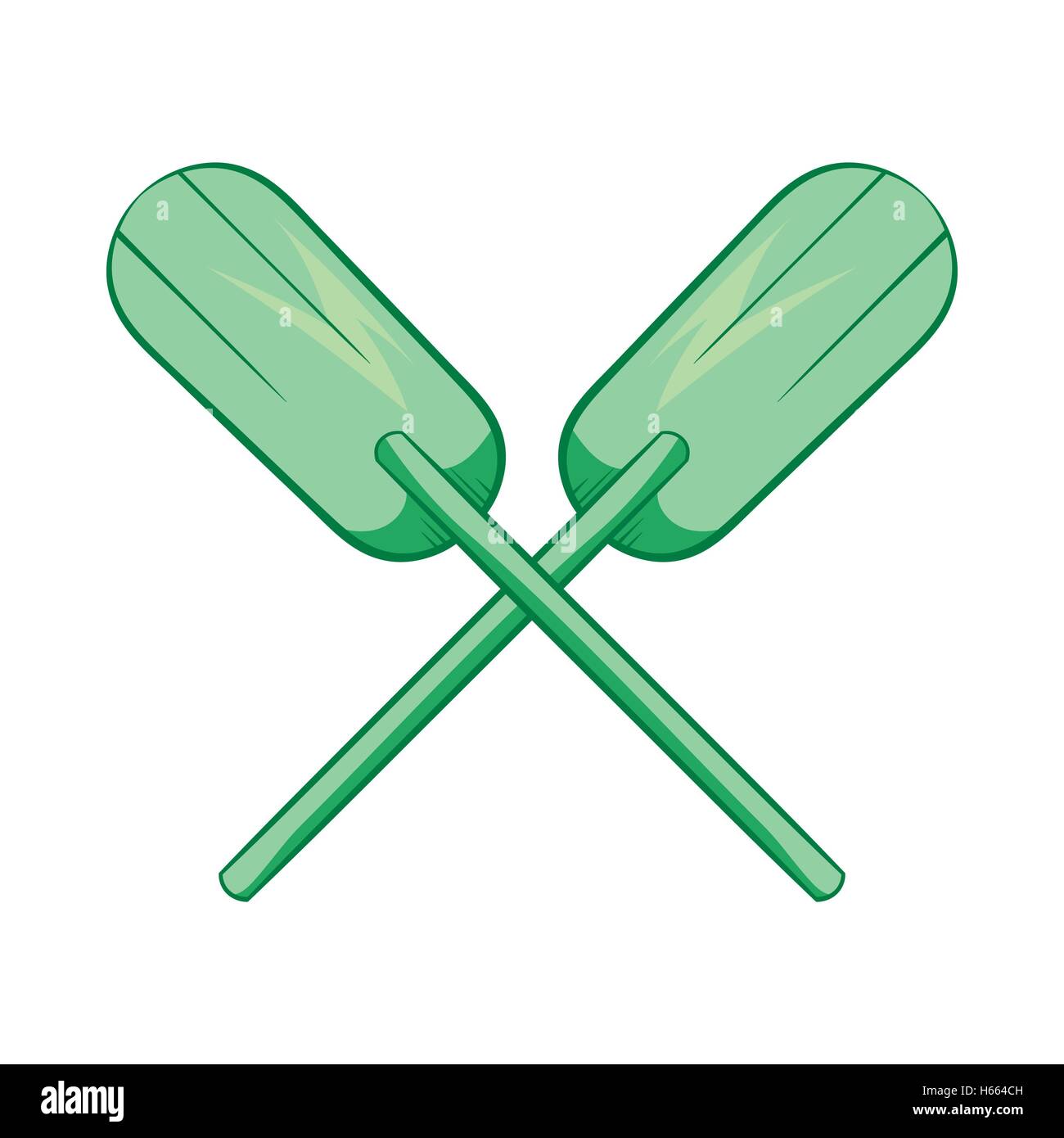 Paddles crossed Cut Out Stock Images & Pictures - Alamy
