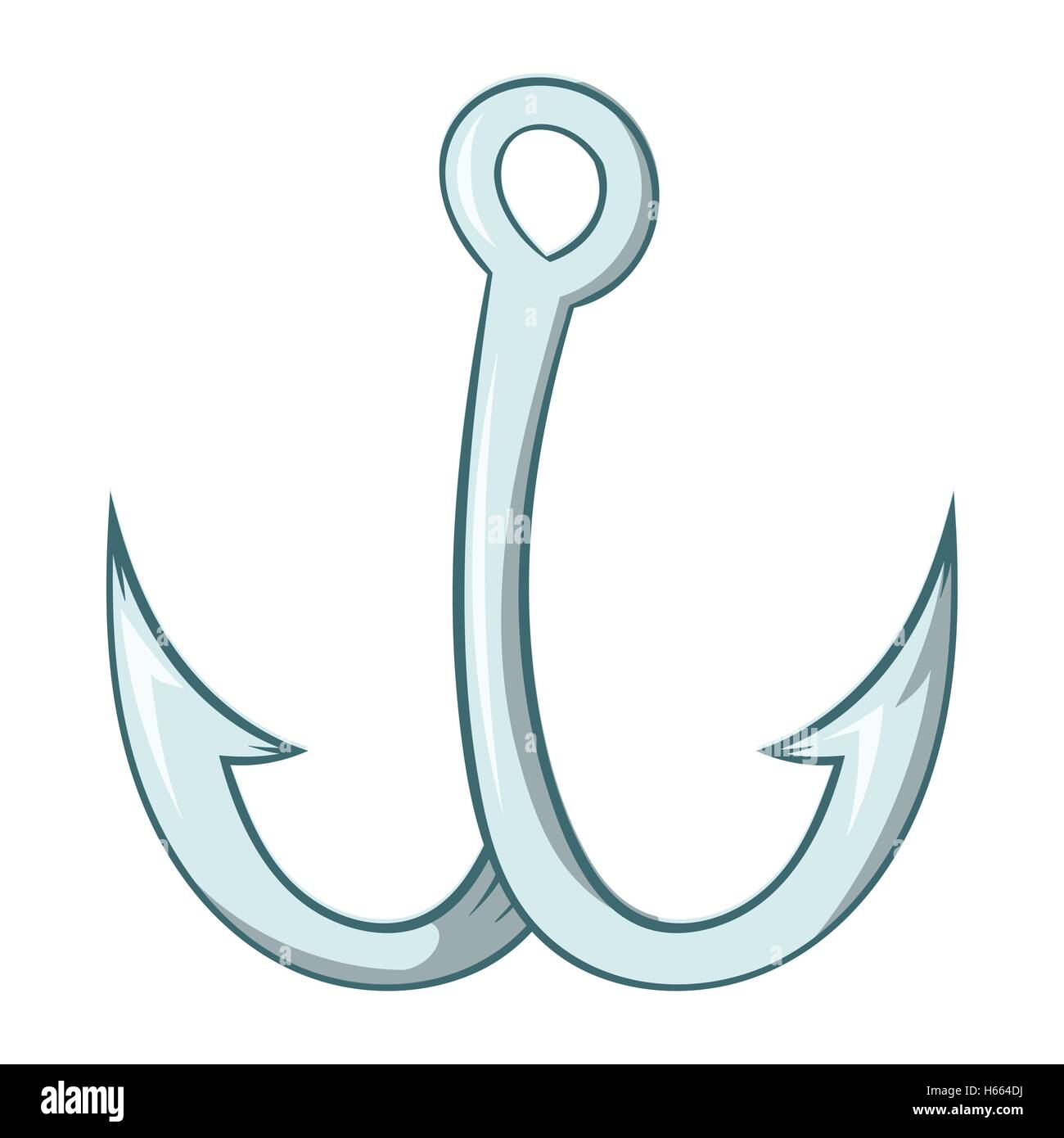 Hook for fishing icon, cartoon style Stock Vector Image & Art - Alamy