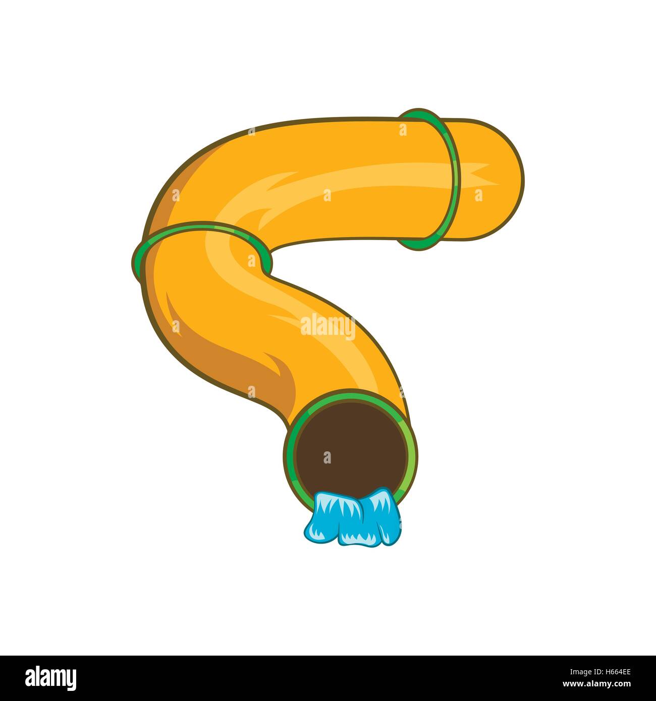 Aquapark slide tube icon, cartoon style Stock Vector Image & Art - Alamy