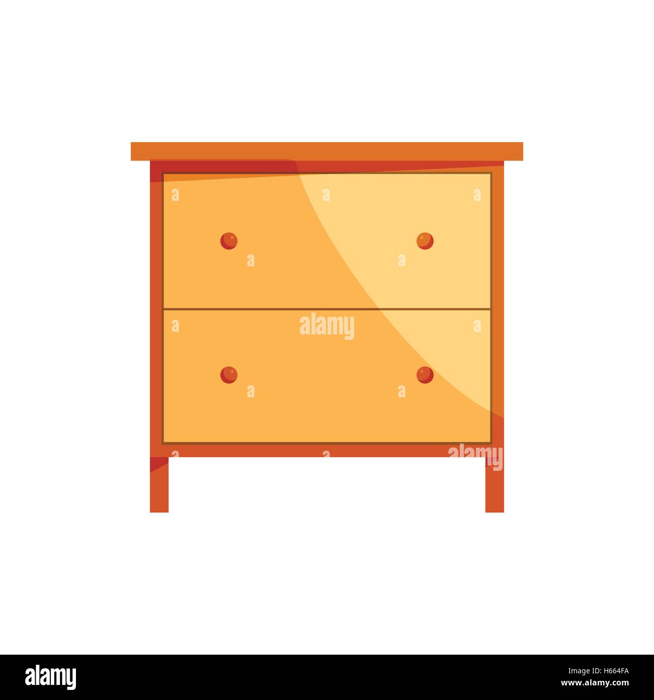 Wooden drawer chest icon, cartoon style Stock Vector Image & Art - Alamy
