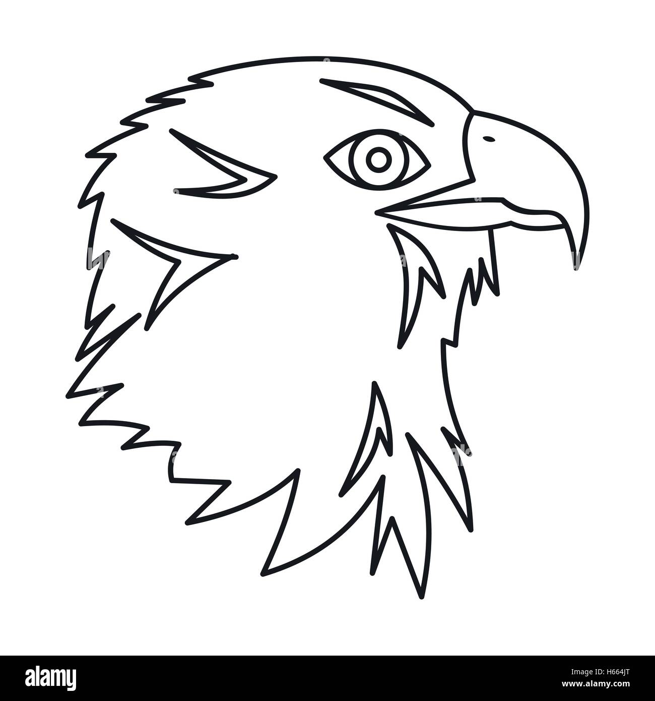 Eagle icon, outline style Stock Vector Image & Art - Alamy