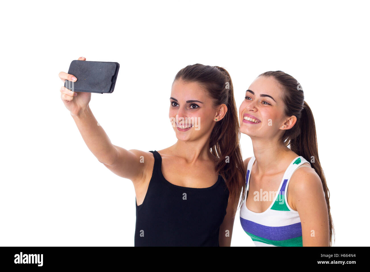 Women mobile selfie hi-res stock photography and images - Alamy