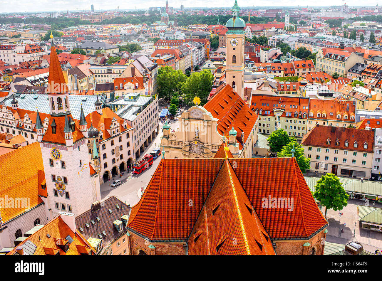 Munich cityscape view Stock Photo - Alamy