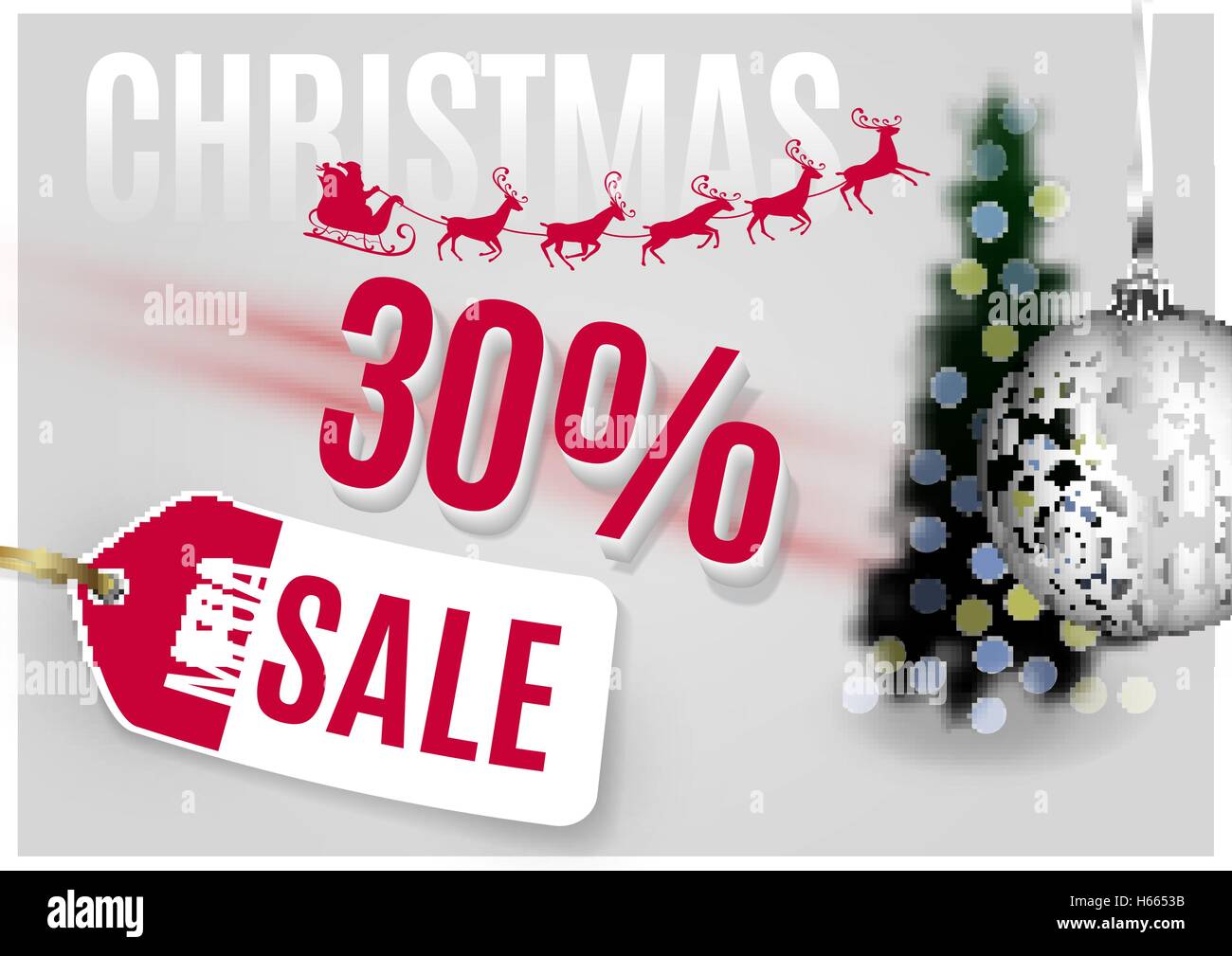 Black line christmas paper shopping Stock Vector Images - Alamy
