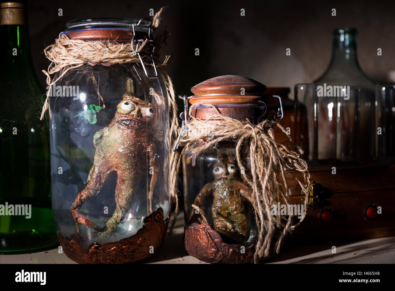 Glass jars preserved creatures in hi-res stock photography and images ...