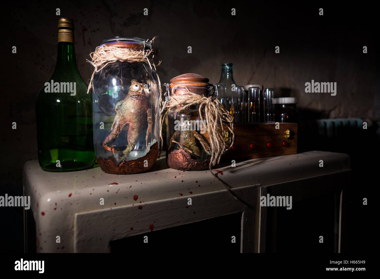 Glass jars preserved creatures in hi-res stock photography and images ...