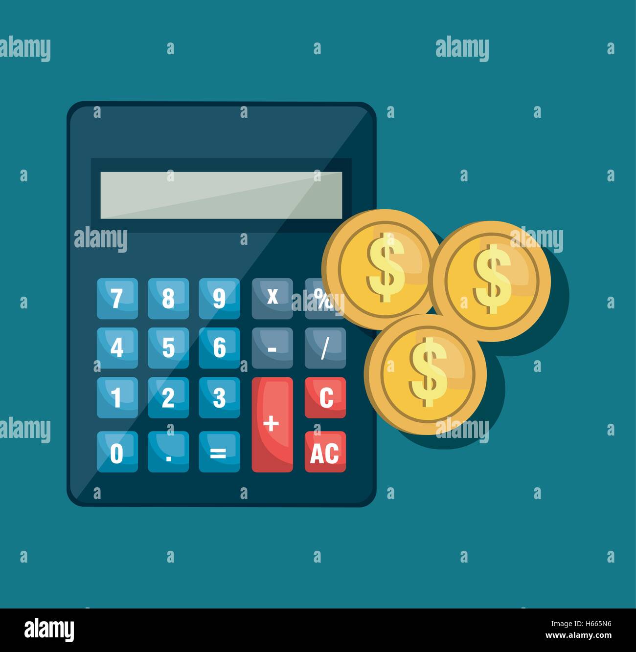 calculator math device isolated icon Stock Vector Image & Art - Alamy