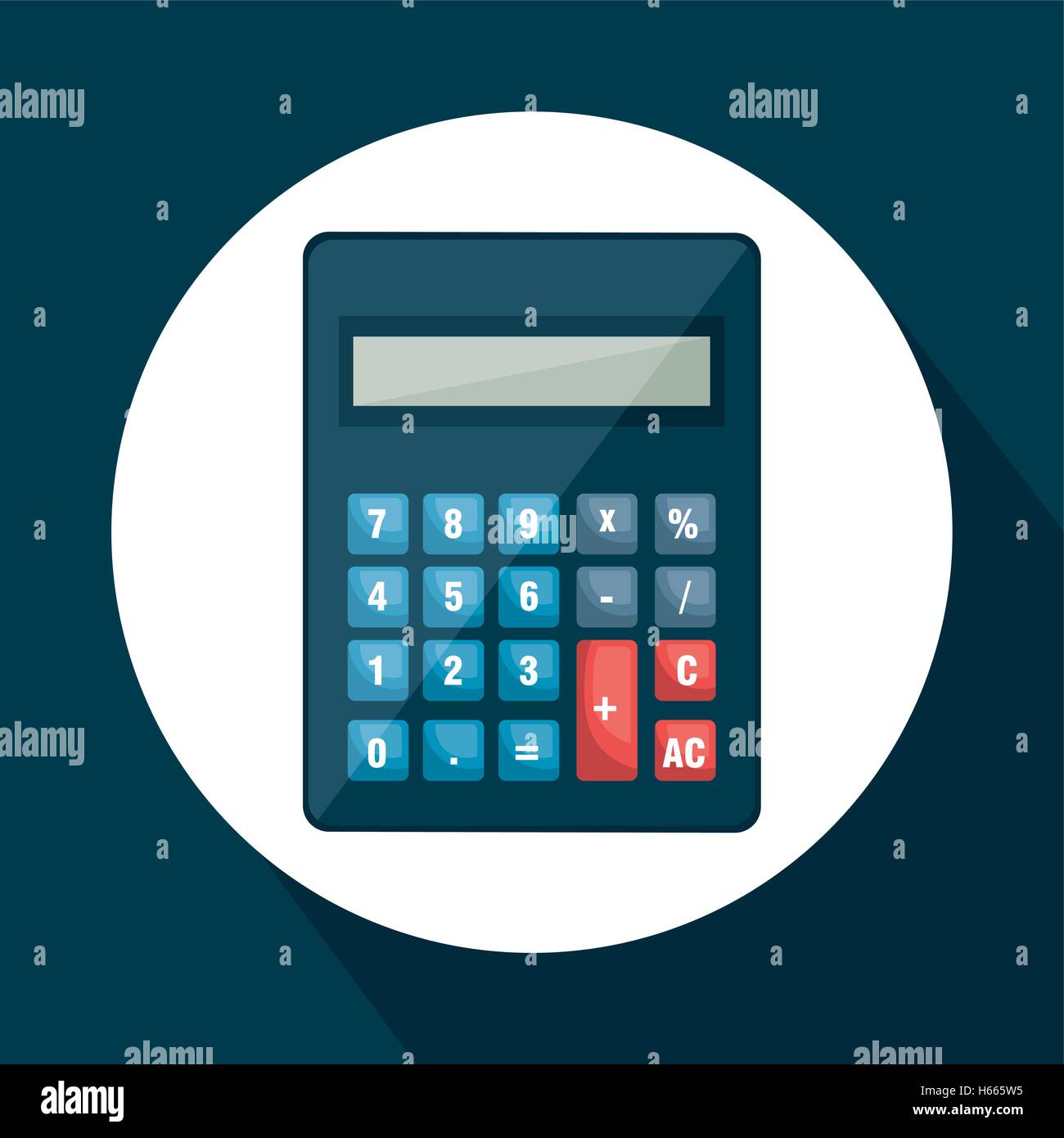calculator math device isolated icon Stock Vector Image & Art - Alamy