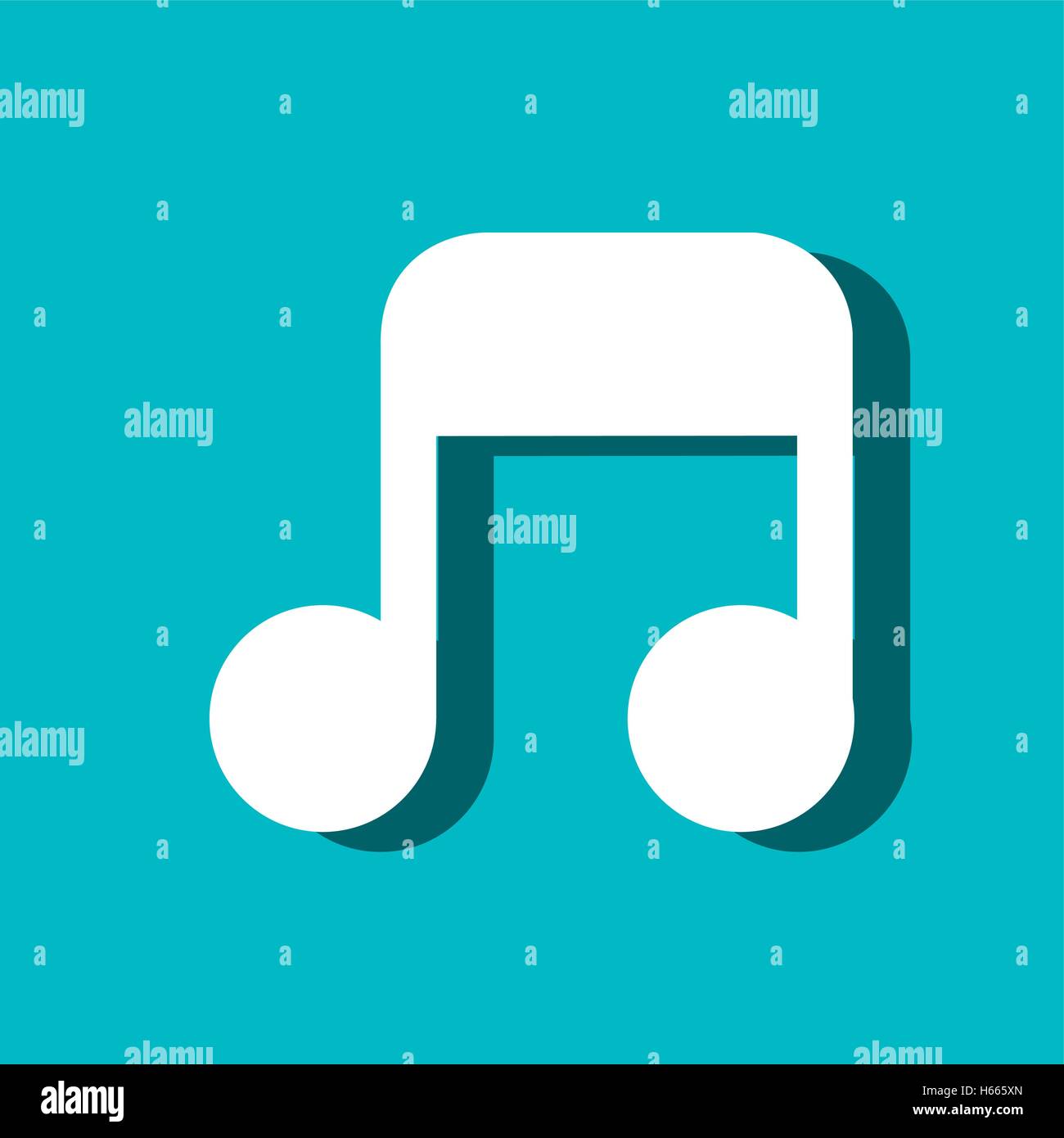 music note sound isolated icon Stock Vector Image & Art - Alamy
