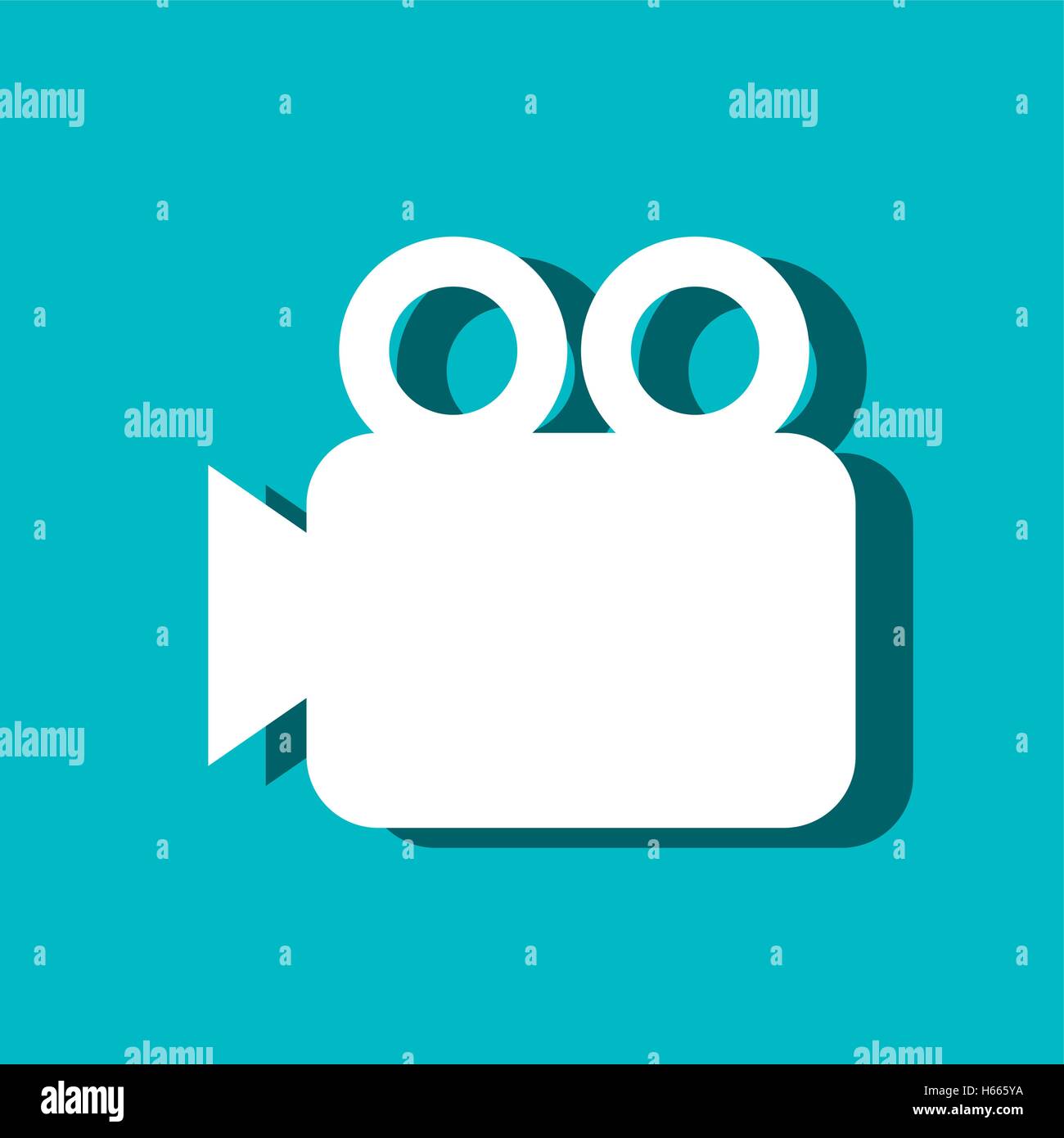 video camera silhouette isolated icon Stock Vector Image & Art - Alamy