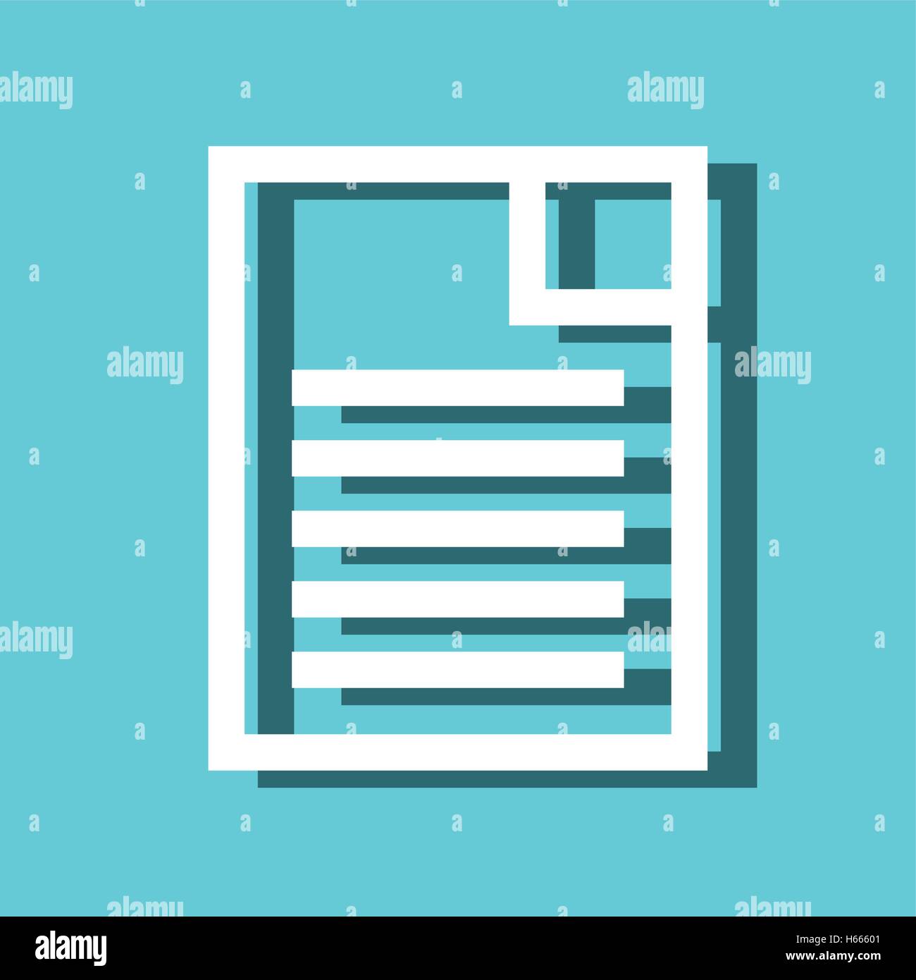paper document file isolated icon Stock Vector Image & Art - Alamy