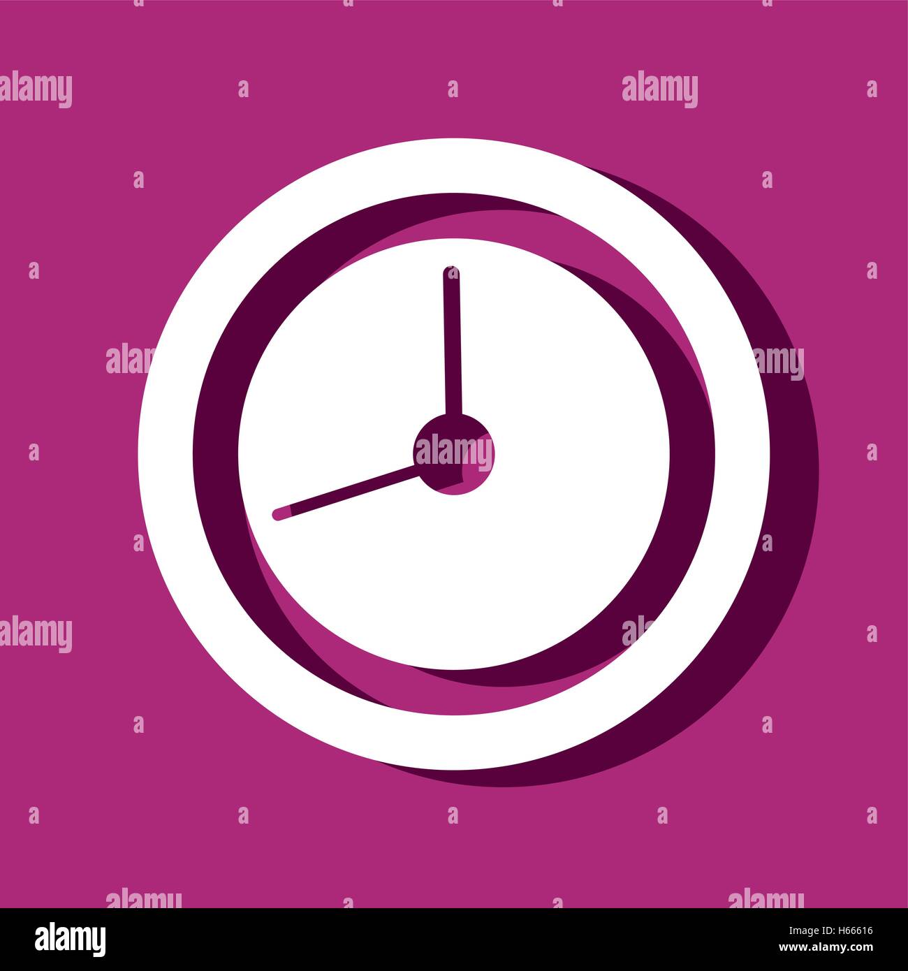 time clock isolated icon Stock Vector Image & Art - Alamy
