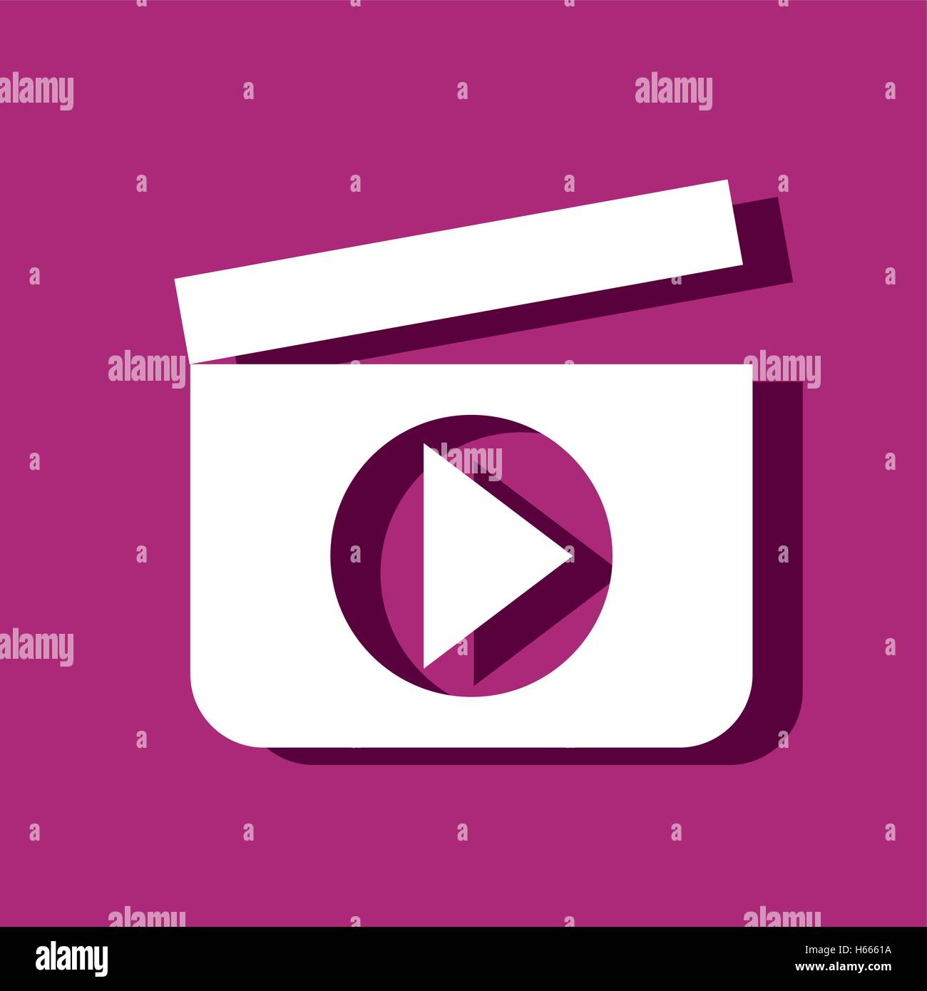 media player symbol isolated icon Stock Vector Image & Art - Alamy