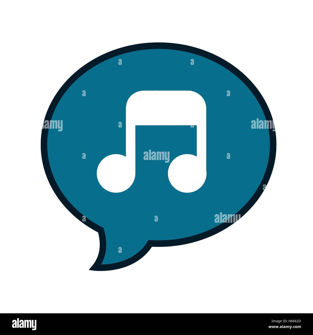 music note sound isolated icon Stock Vector Image & Art - Alamy