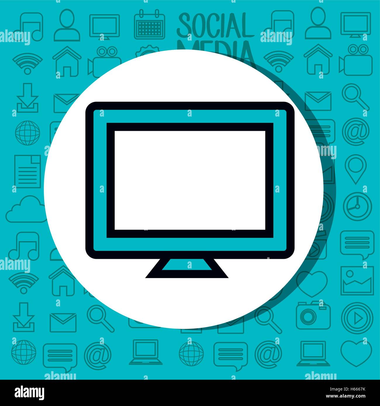 computer desktop technology isolated icon Stock Vector Image & Art - Alamy