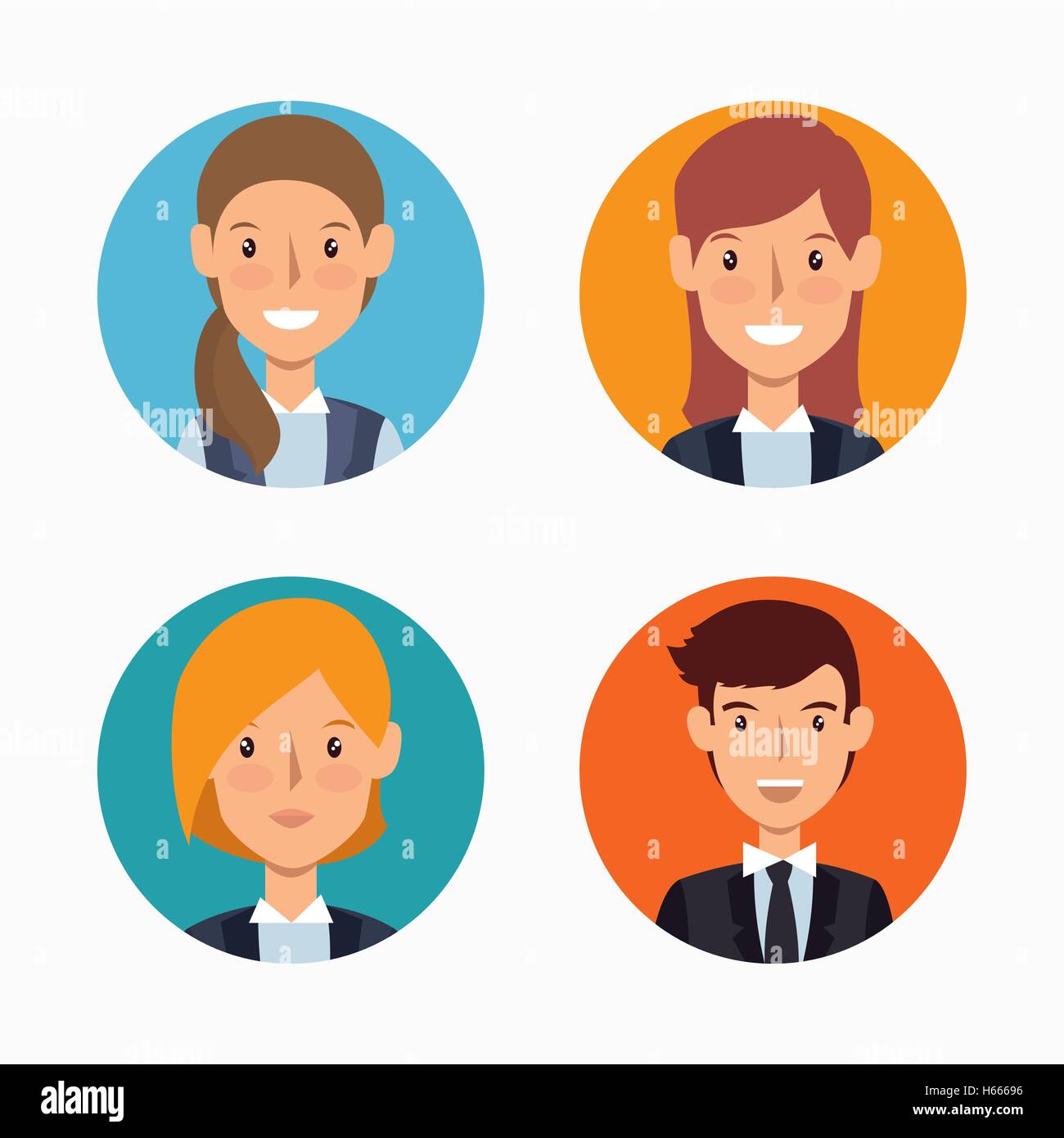 business people avatars group Stock Vector Image & Art - Alamy