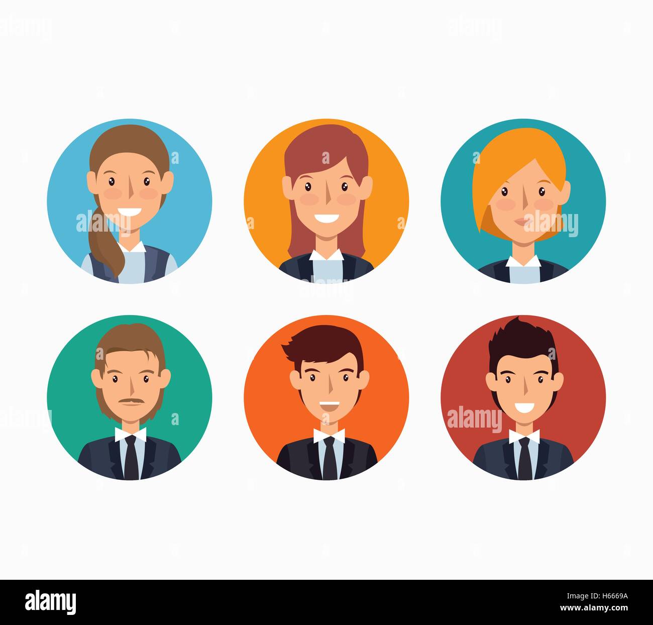 business people avatars group Stock Vector Image & Art - Alamy