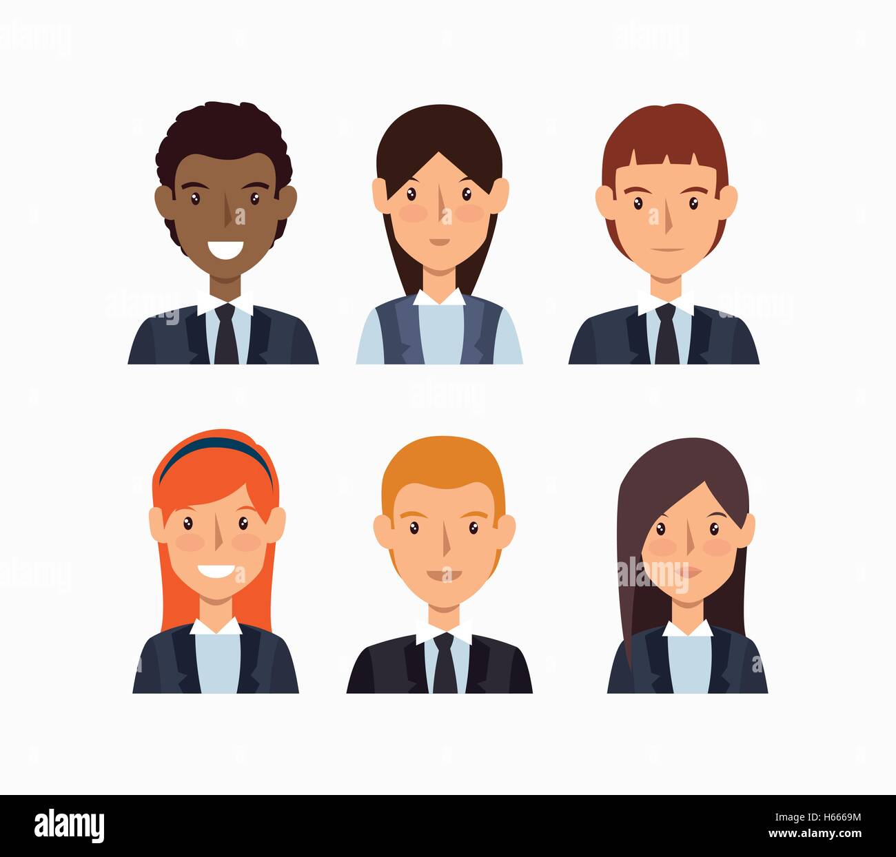 business people avatars group Stock Vector Image & Art - Alamy