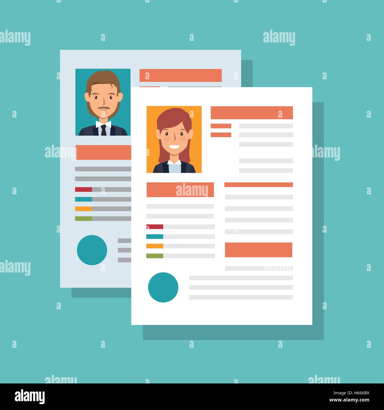 cv document paper isolated icon Stock Vector Image & Art - Alamy