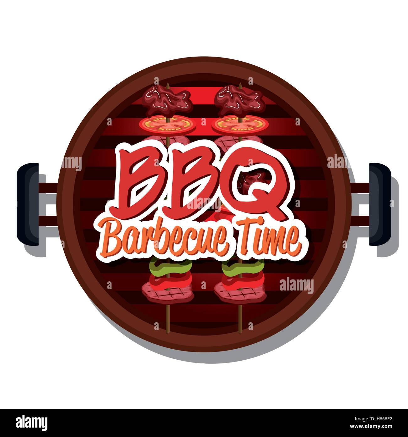 barbecue time best meat Stock Vector Image & Art - Alamy