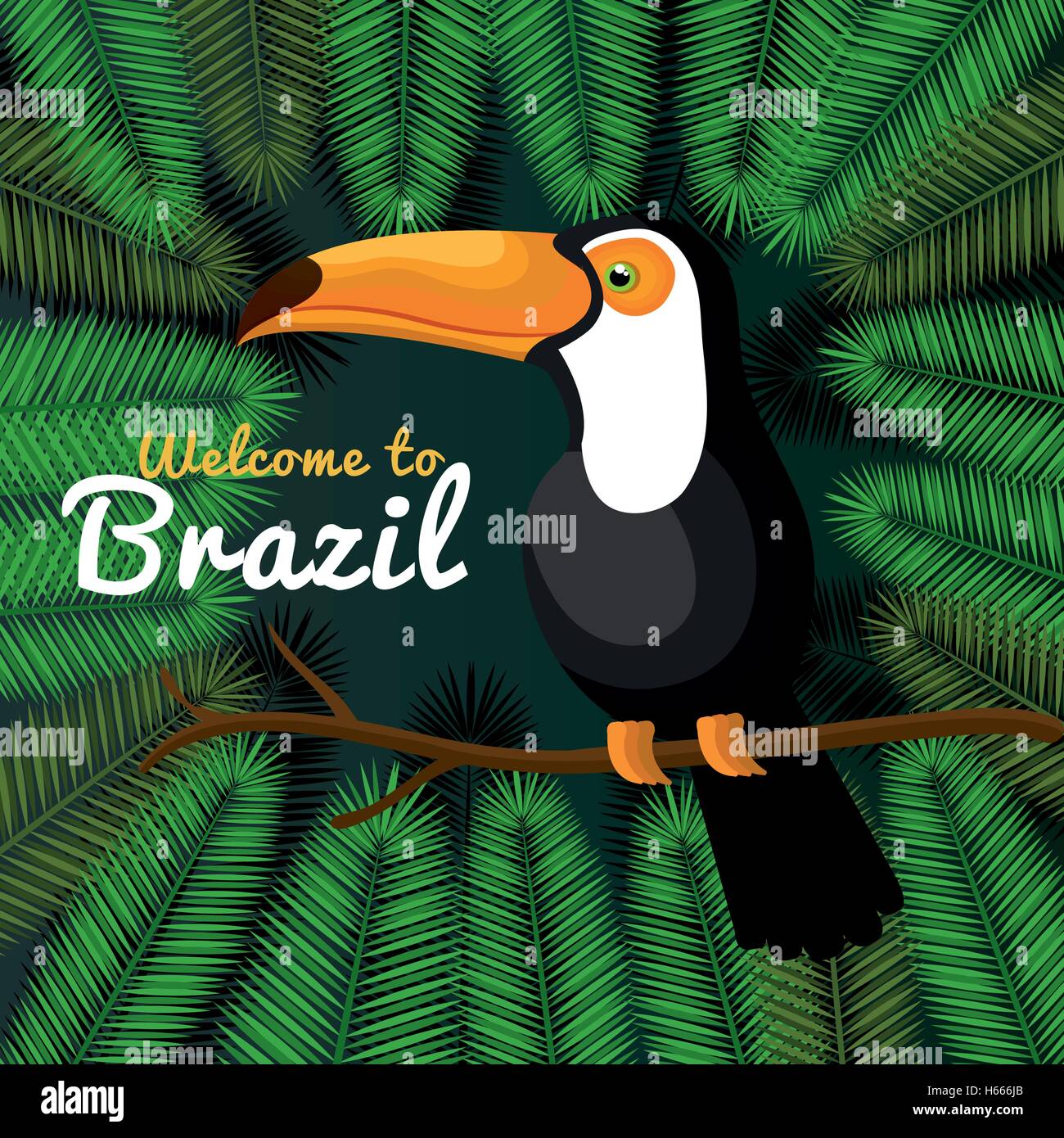 Welcome brazil representing icons hi-res stock photography and images ...