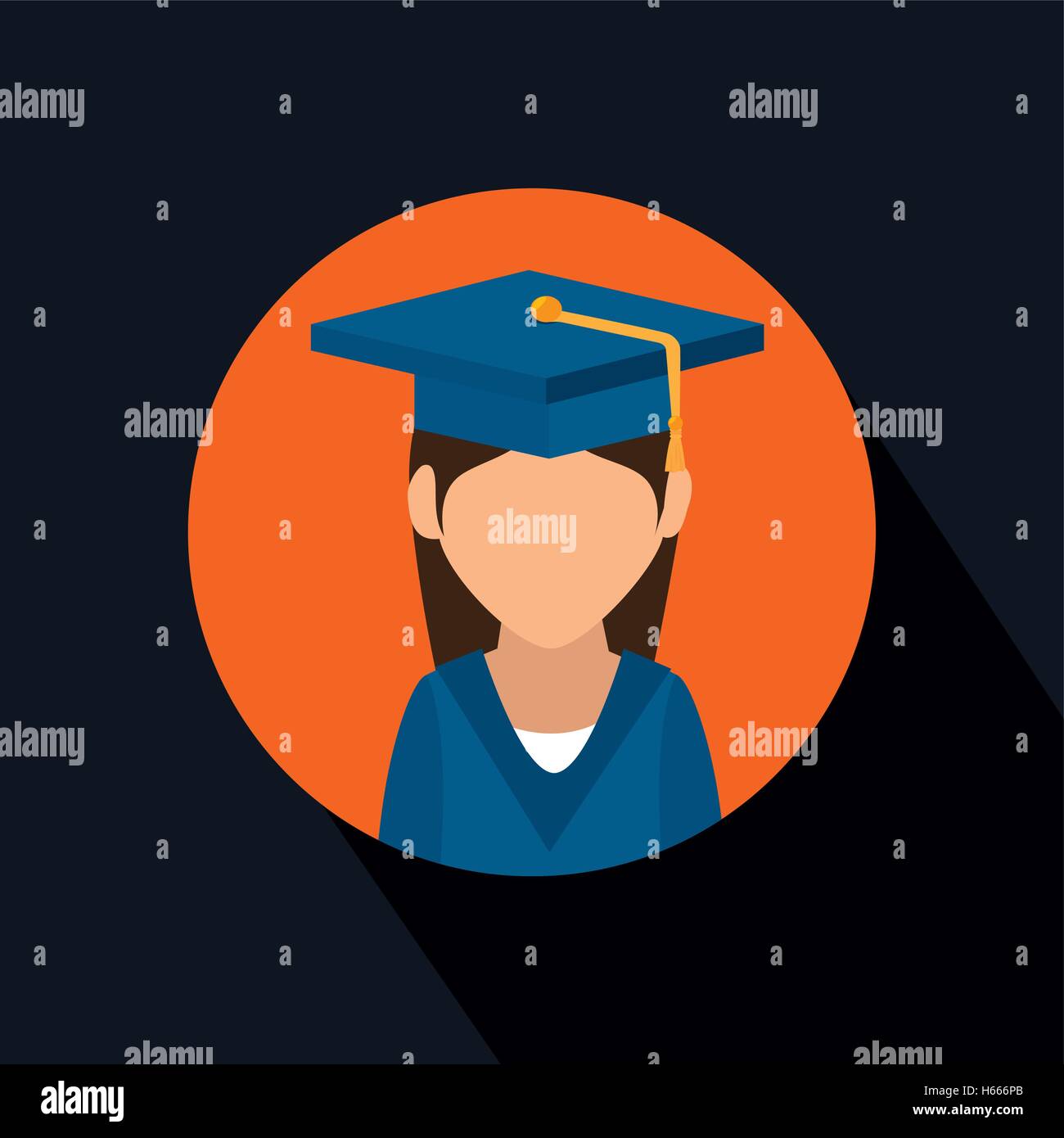student graduated avatar isolated Stock Vector Image & Art - Alamy
