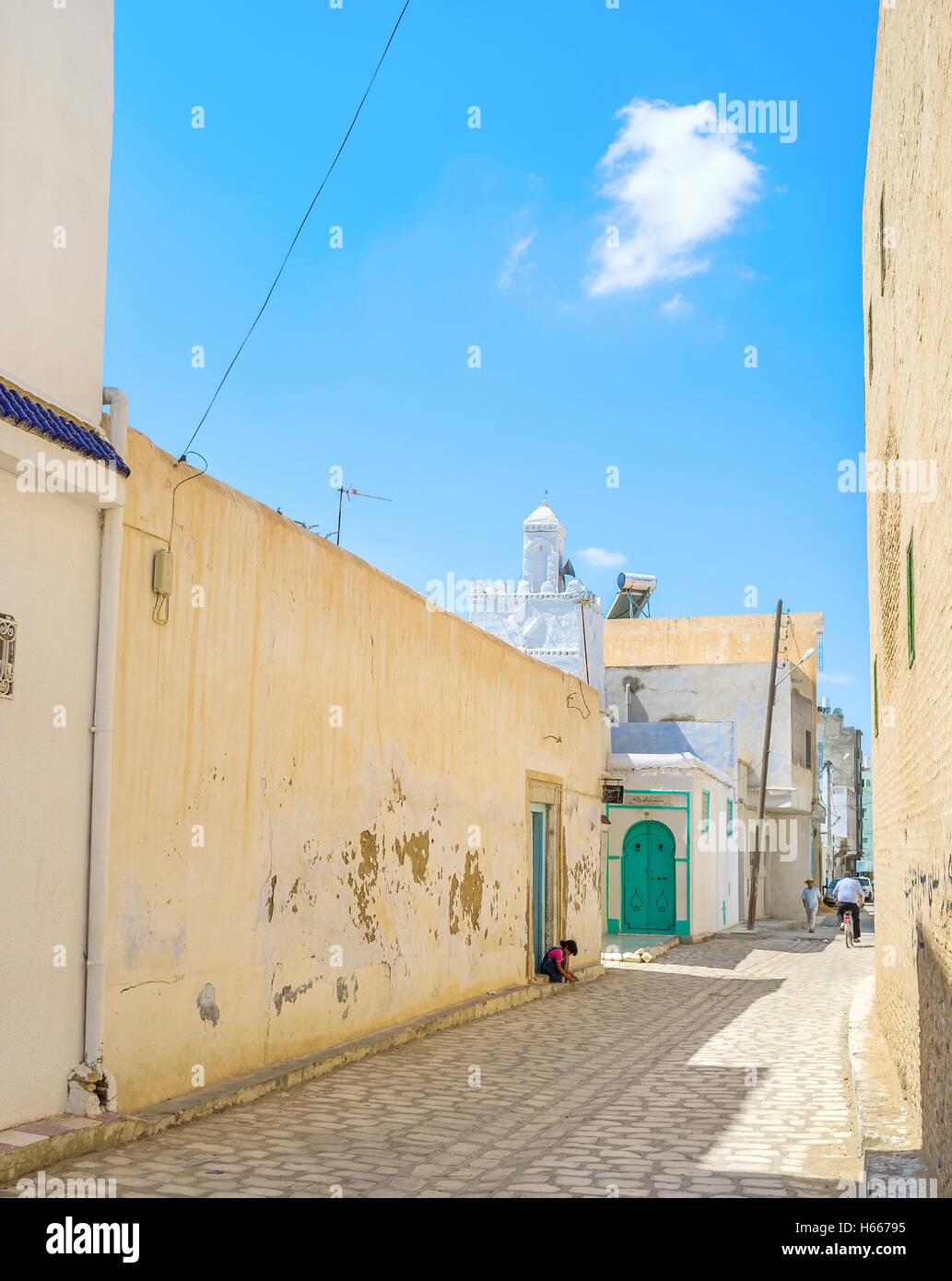 To walk in old Medina is the best way to discover arabic town Stock ...