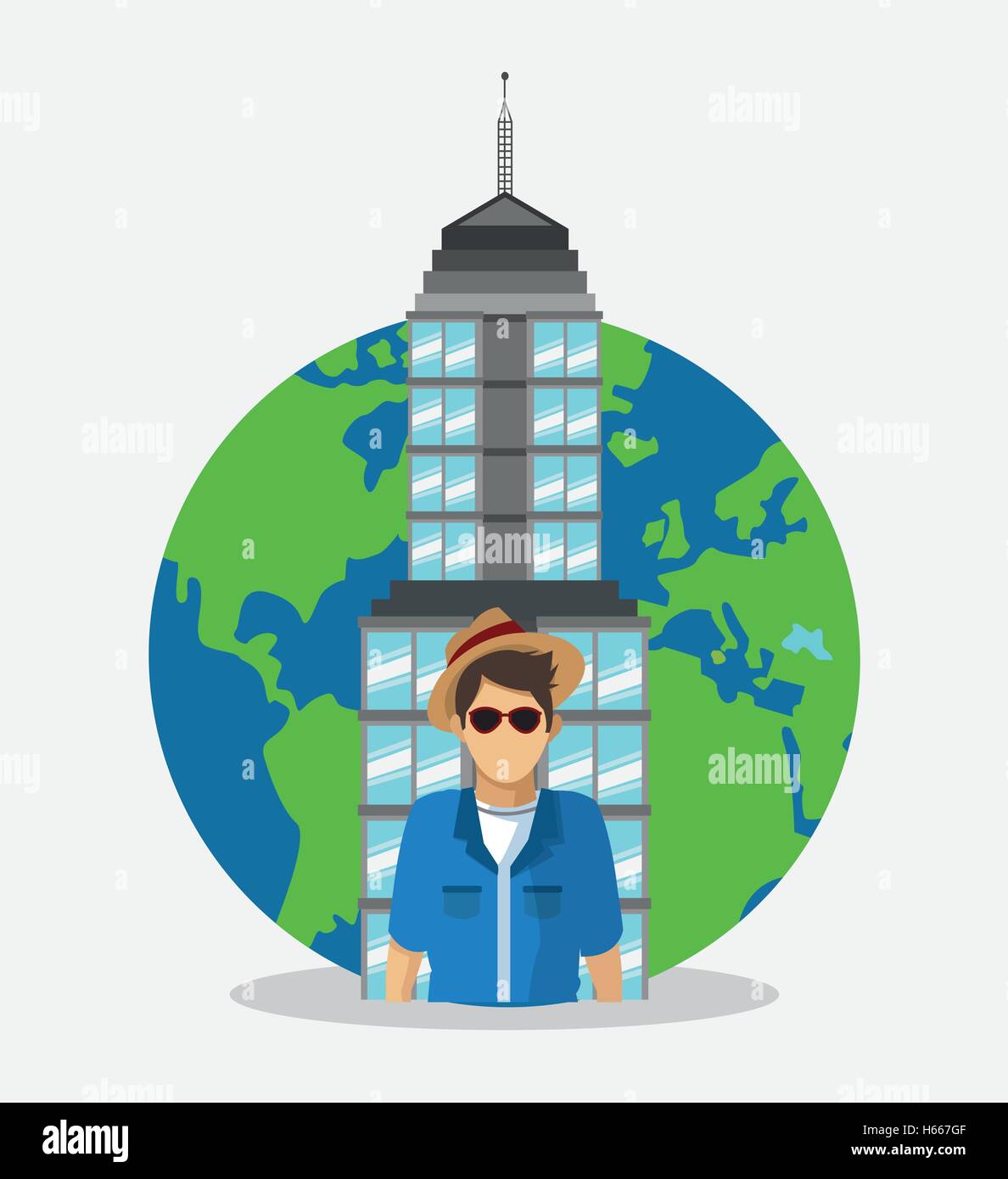 Tourist man cartoon design Stock Vector Image & Art - Alamy