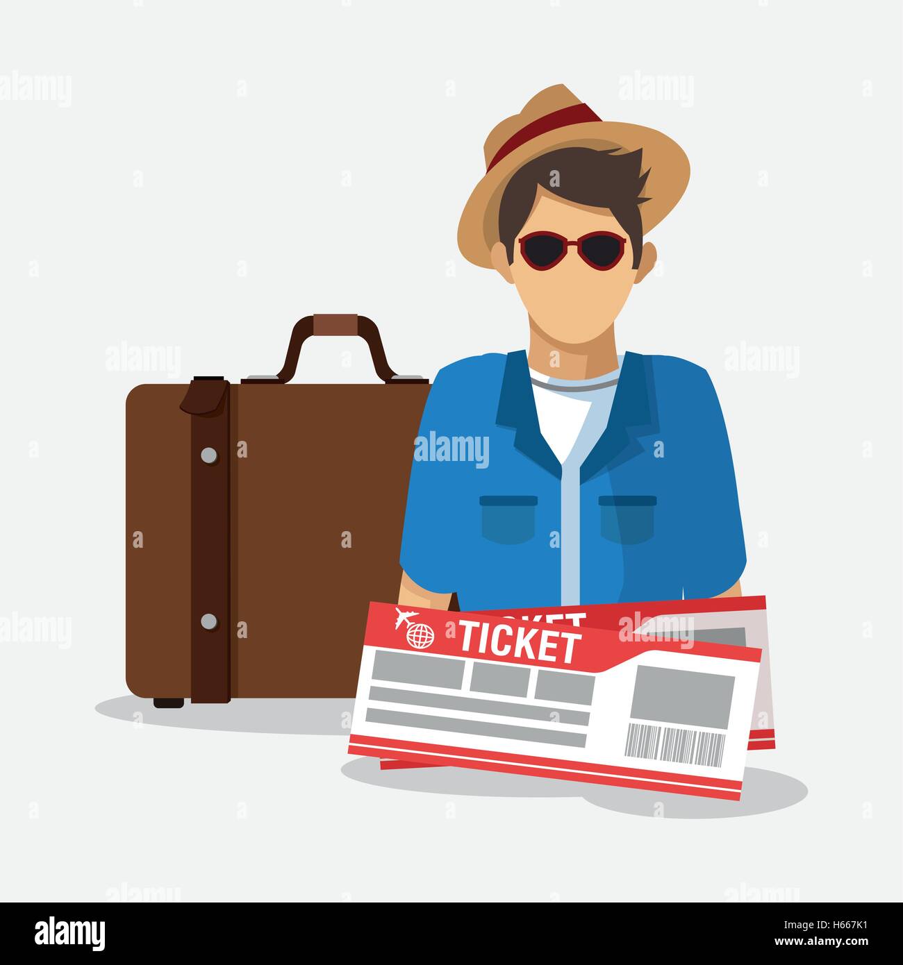 Tourist man cartoon design Stock Vector Image & Art - Alamy