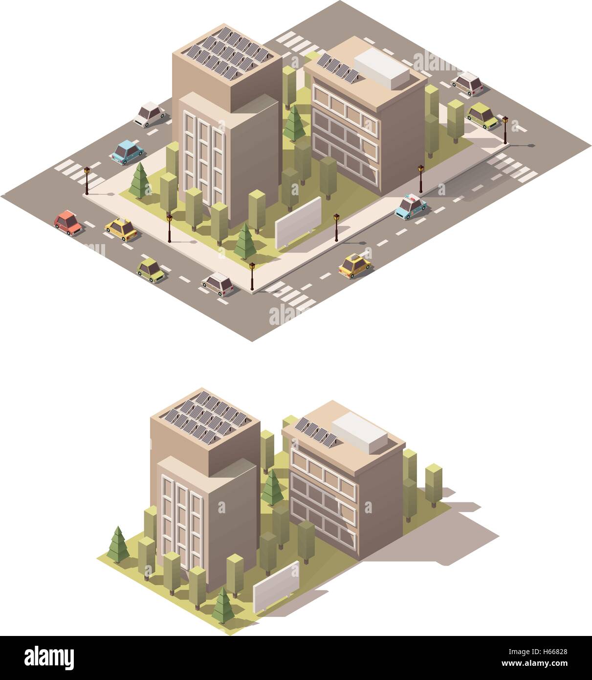 Small town street Cut Out Stock Images & Pictures - Alamy