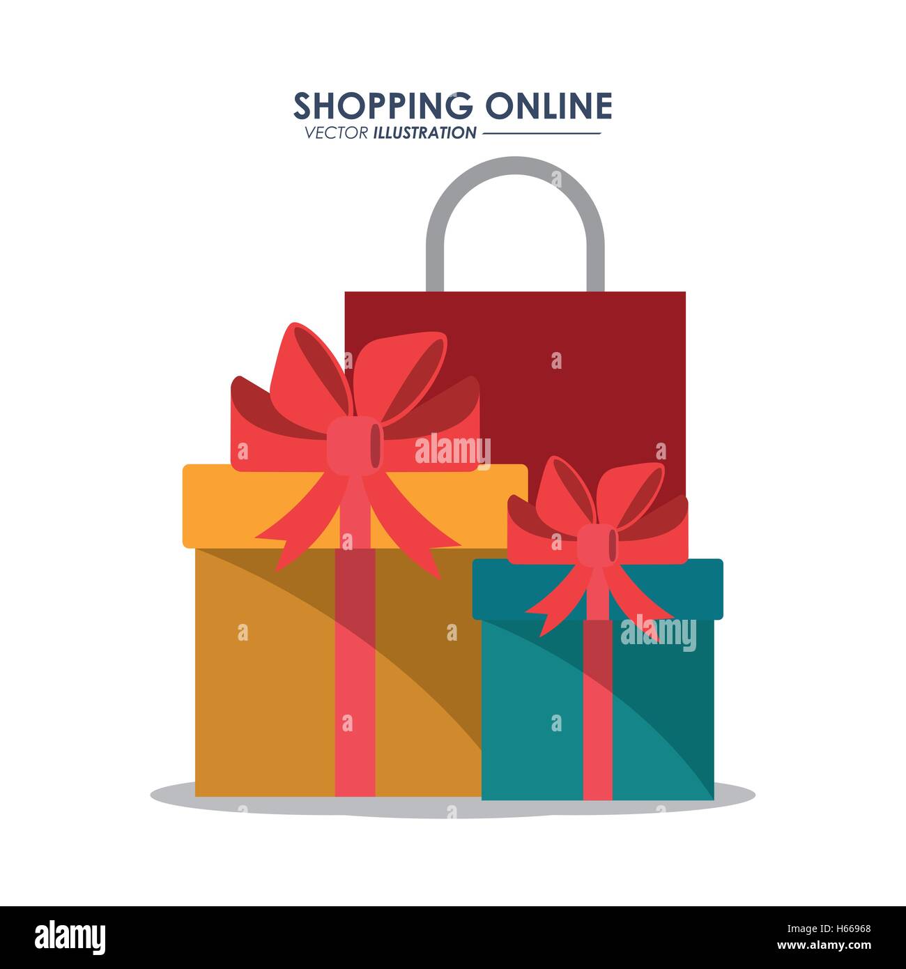 Gif bag and shopping online design Stock Vector Image & Art - Alamy