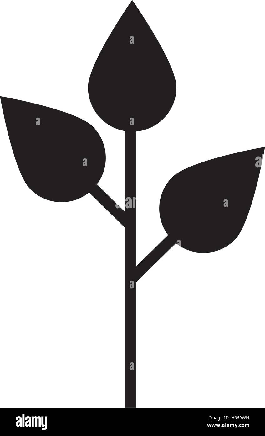leafs plant ecology symbol Stock Vector Image & Art - Alamy