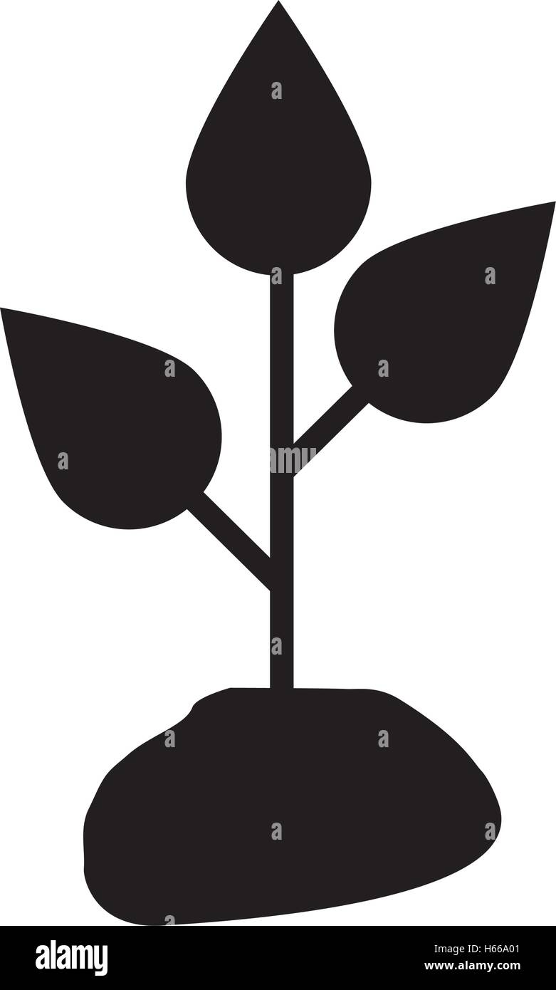 leafs plant ecology symbol Stock Vector Image & Art - Alamy