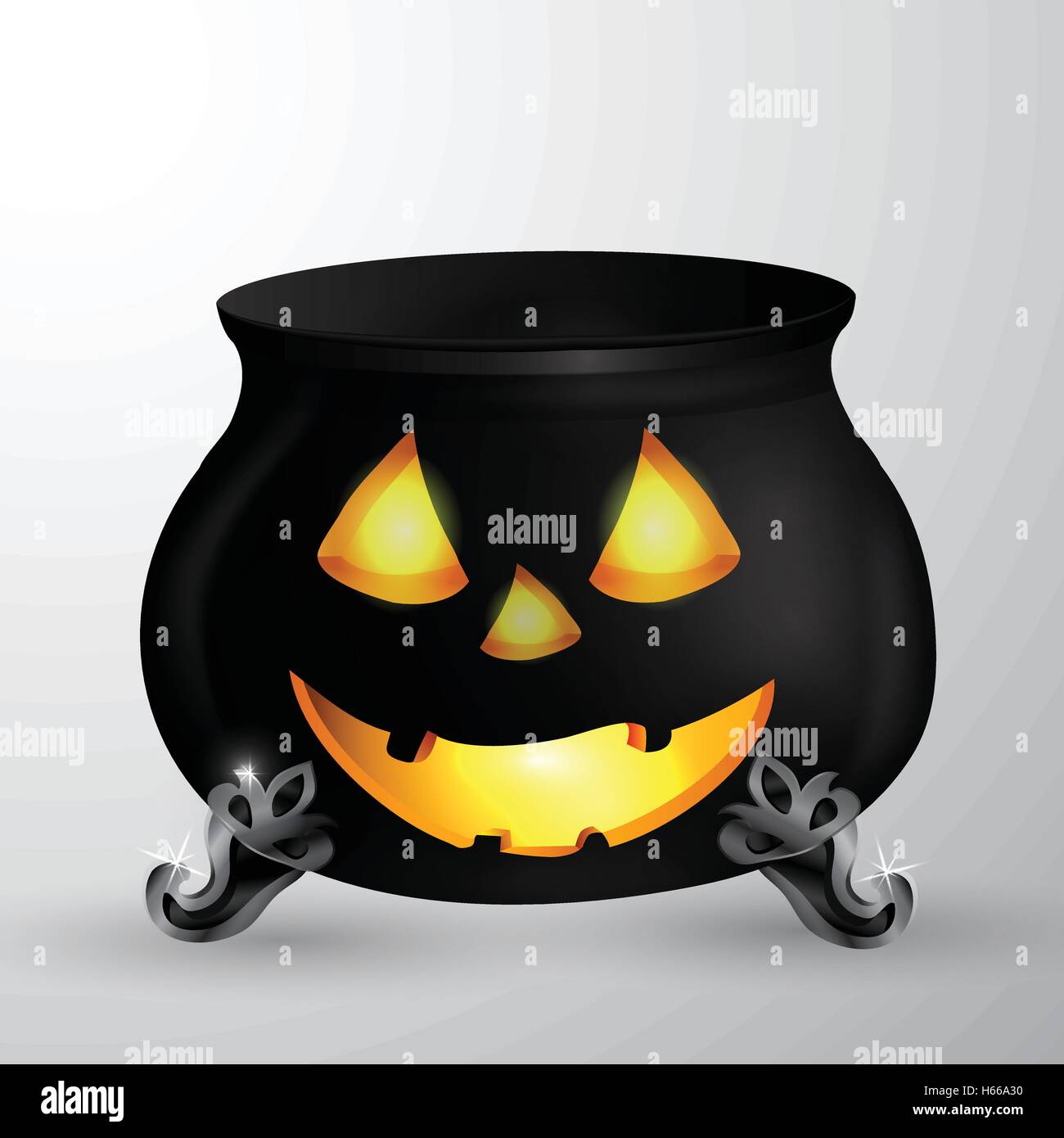 Cartoon Halloween witchs cauldron Stock Vector Image & Art - Alamy