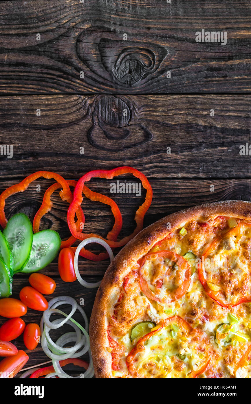 pizza and components Stock Photo - Alamy