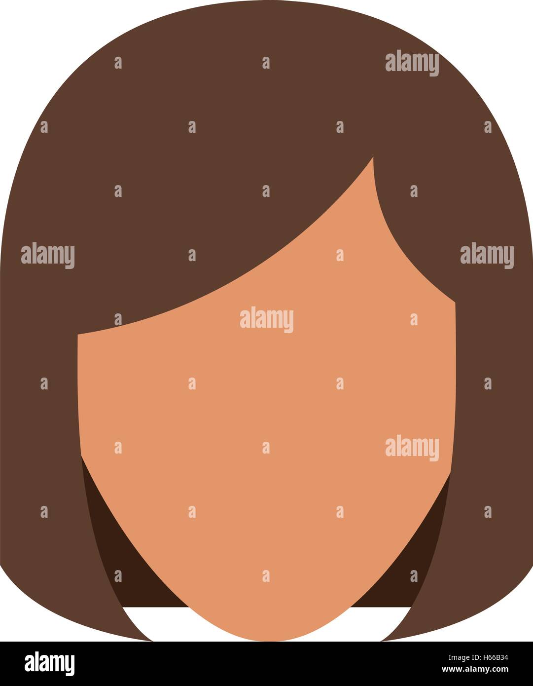 woman female avatar line icon Stock Vector Image & Art - Alamy