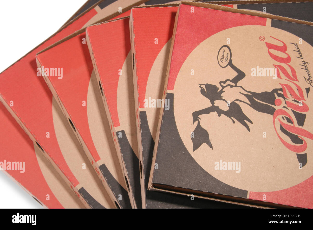 Pizza Boxes / Pizza Delivery Boxes Stock Photo - Alamy