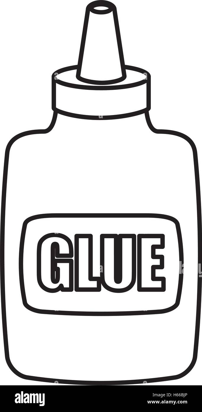 glue bottle isolated icon Stock Vector Image & Art - Alamy