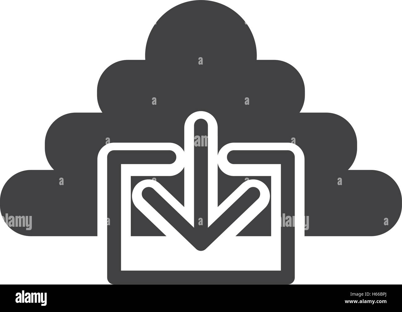 cloud computing with arrow download Stock Vector Image & Art - Alamy