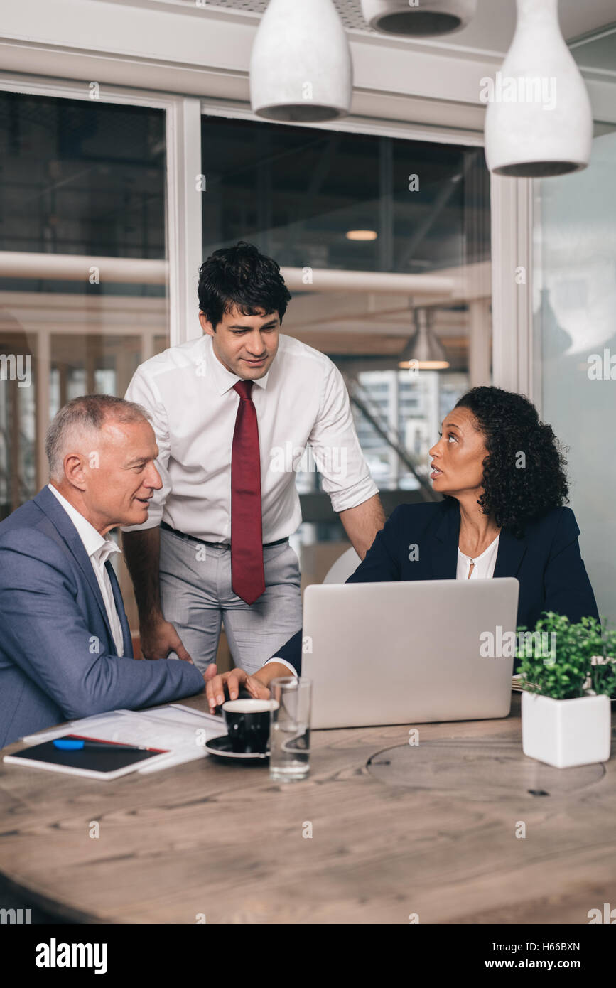 Technology and teamwork in action Stock Photo - Alamy
