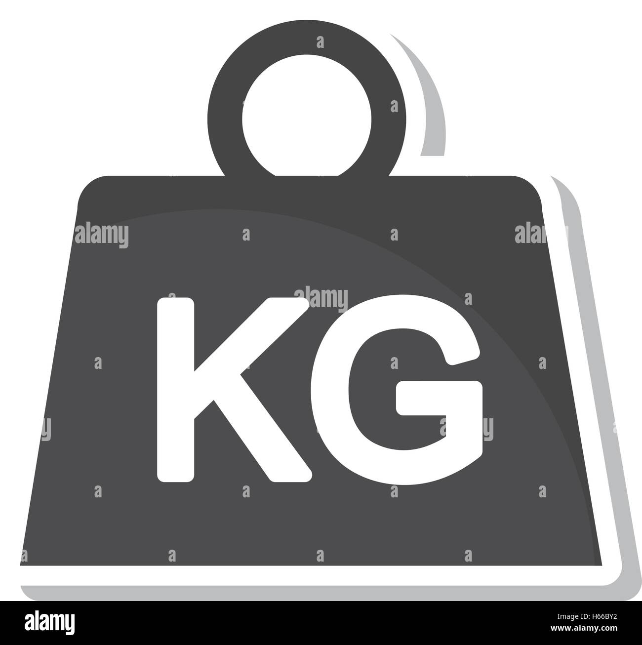 weight kilogram isolated icon Stock Vector Image & Art - Alamy