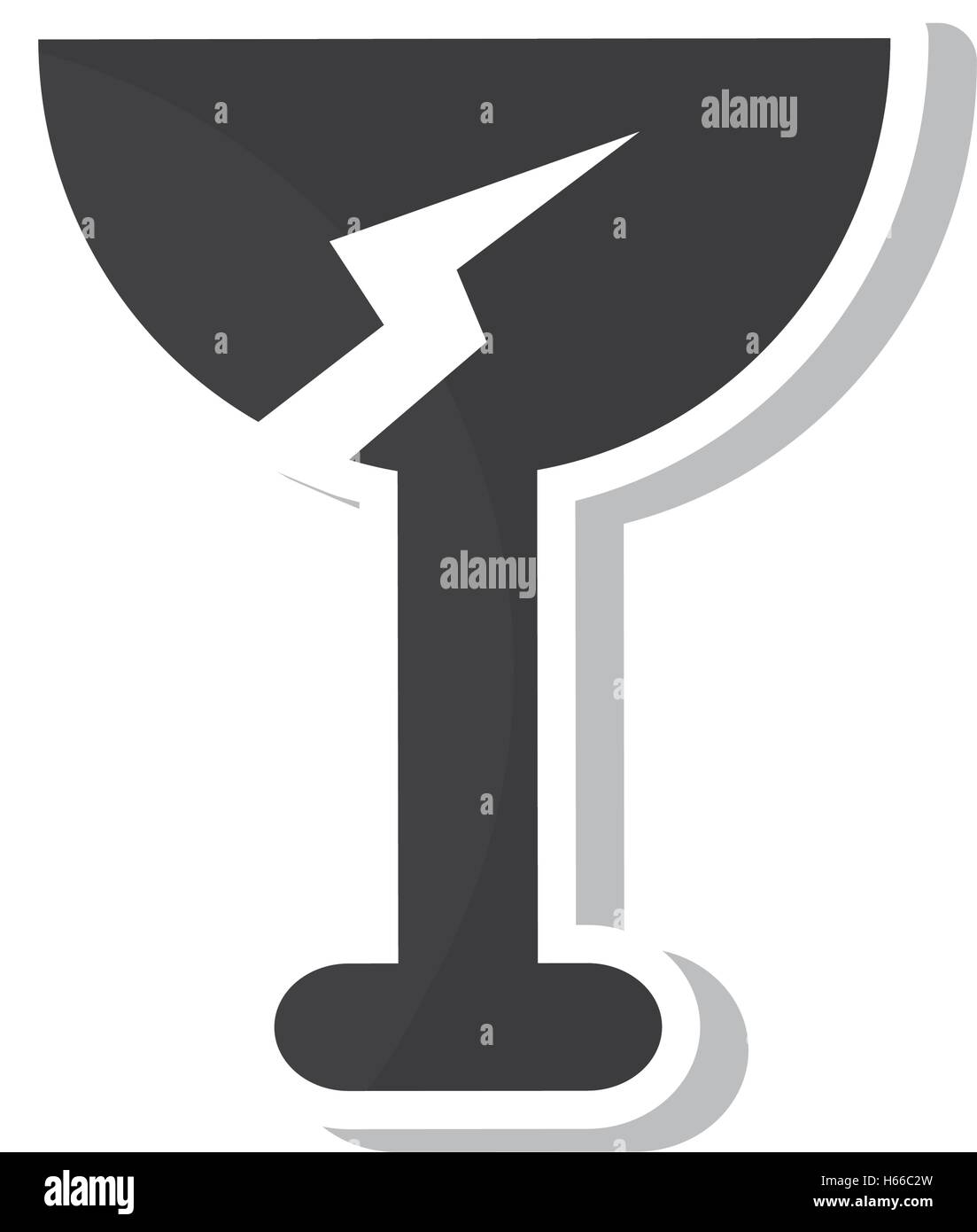 cup fragile symbol isolated icon Stock Vector Image & Art - Alamy
