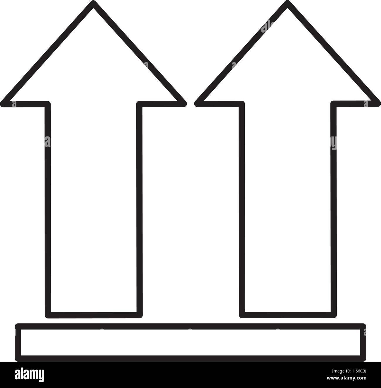 arrows side up symbol Stock Vector Image & Art - Alamy