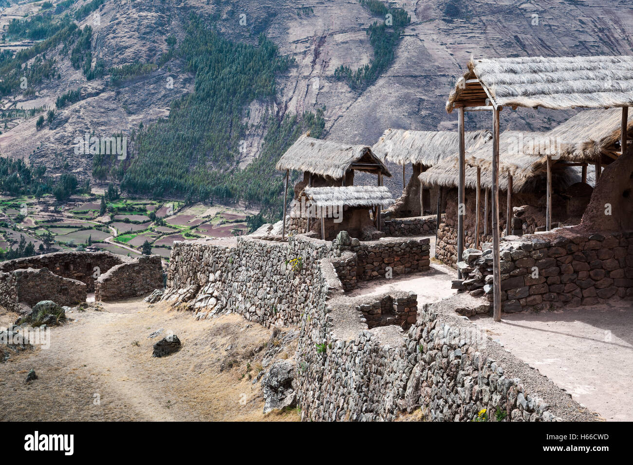 inca ancient stronghold in the mountains Stock Photo - Alamy