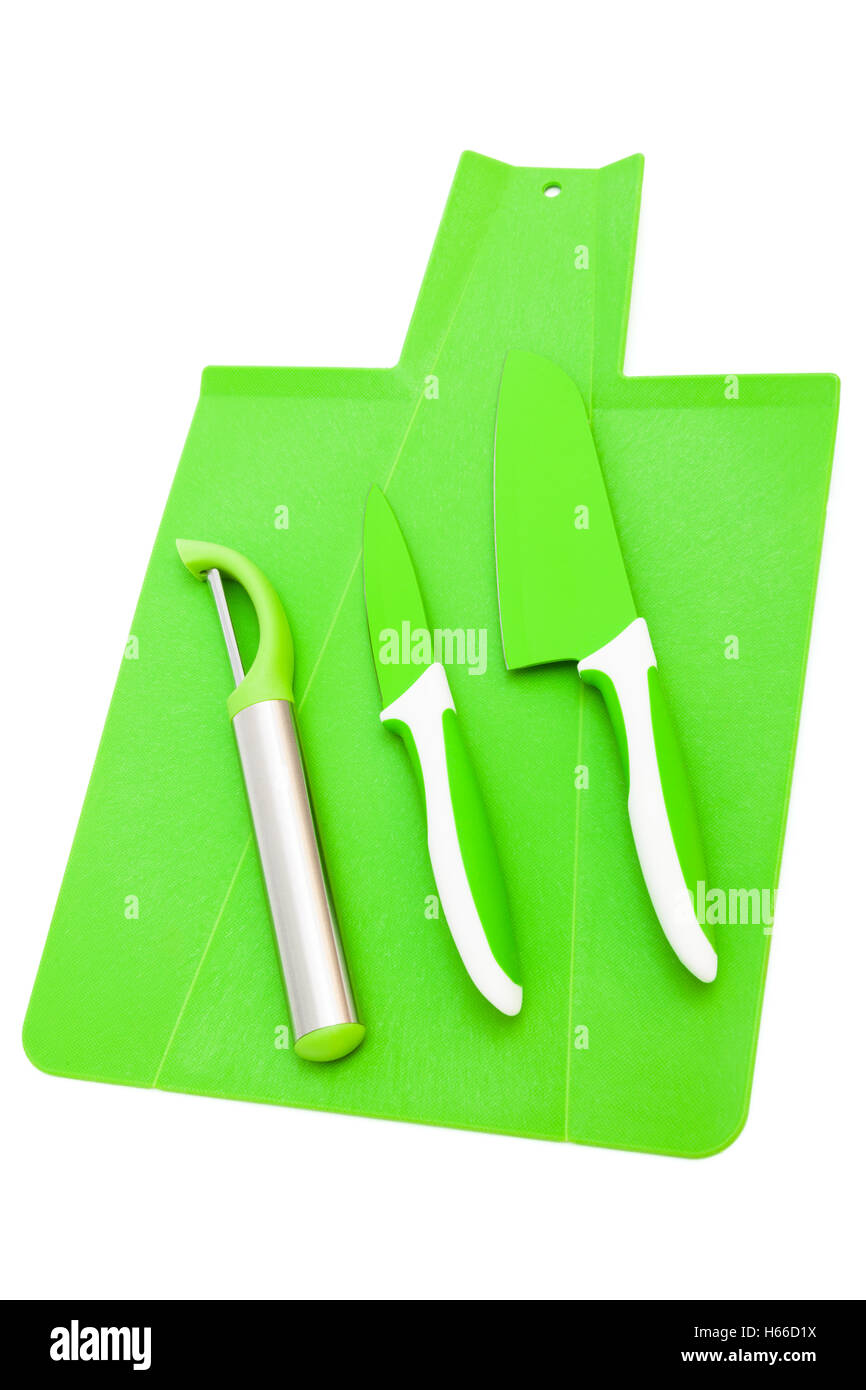 Flat knife cutting board Cut Out Stock Images & Pictures - Alamy
