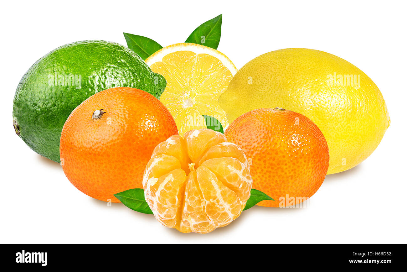 Mandarins with leaf hi-res stock photography and images - Alamy
