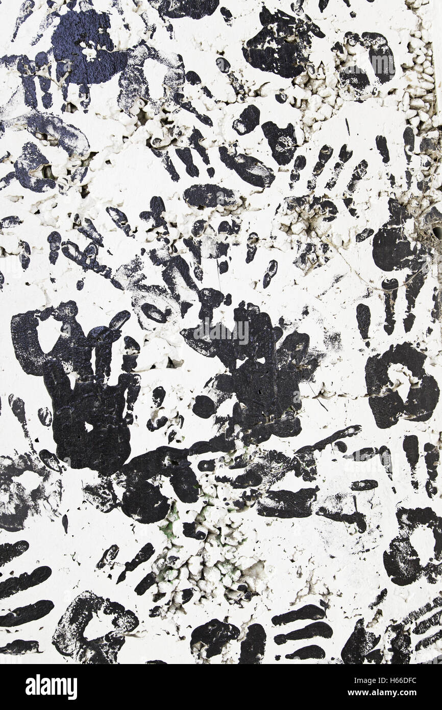 Handprint and footprints hi-res stock photography and images - Alamy