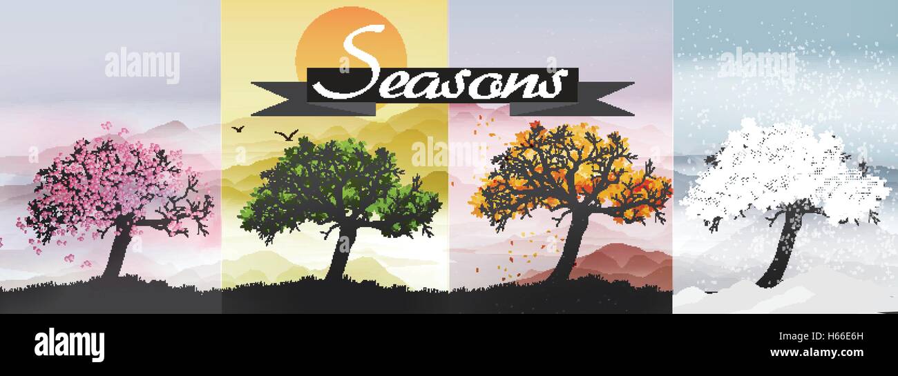 Trunk arbor Stock Vector Images - Alamy